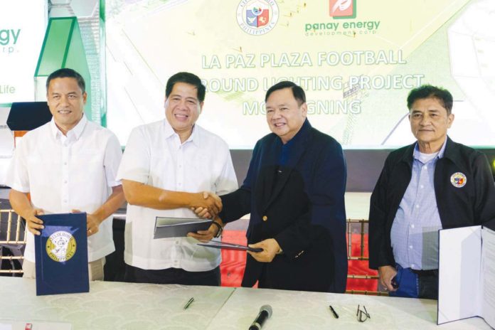 PEDC, Iloilo City Gov’t partner for La Paz plaza football ground lighting