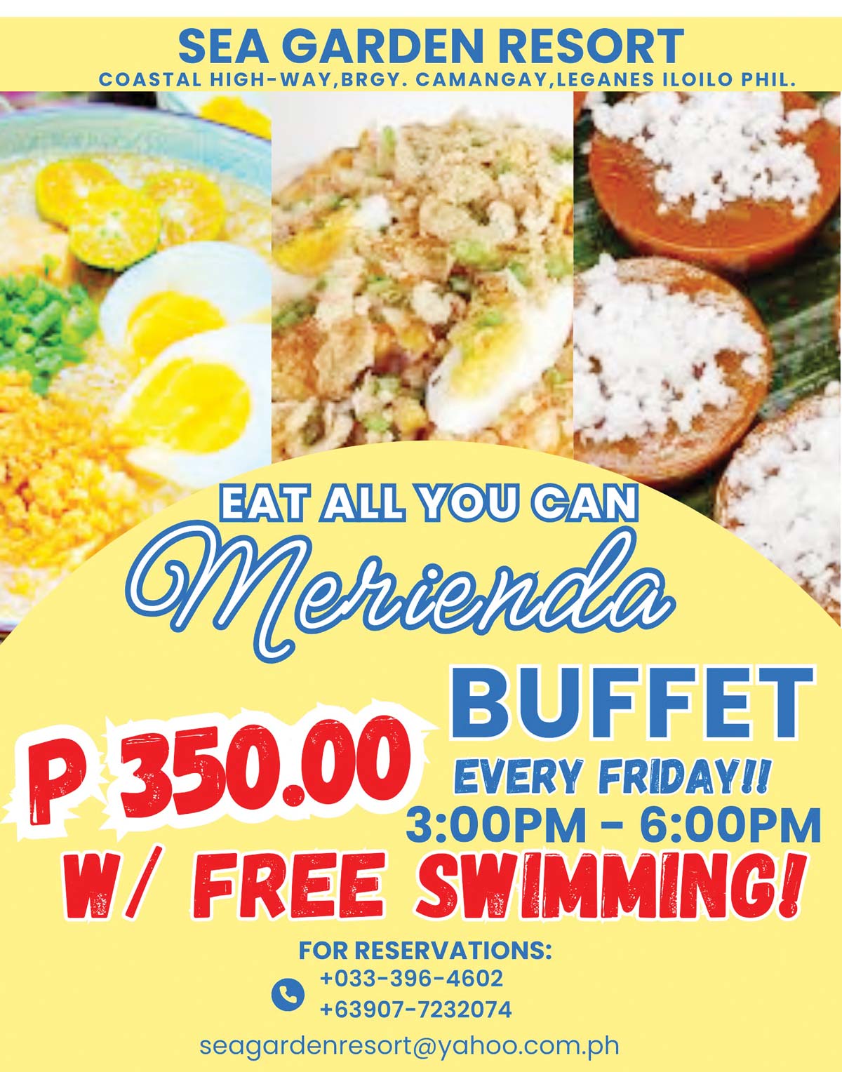 Feast on merienda buffet at Sea Garden Resort