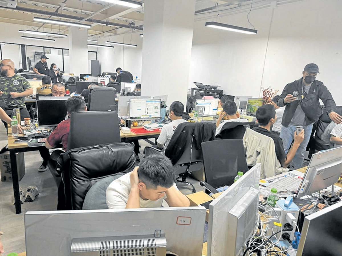 Love scam POGO hub raided near Senate building in Pasay