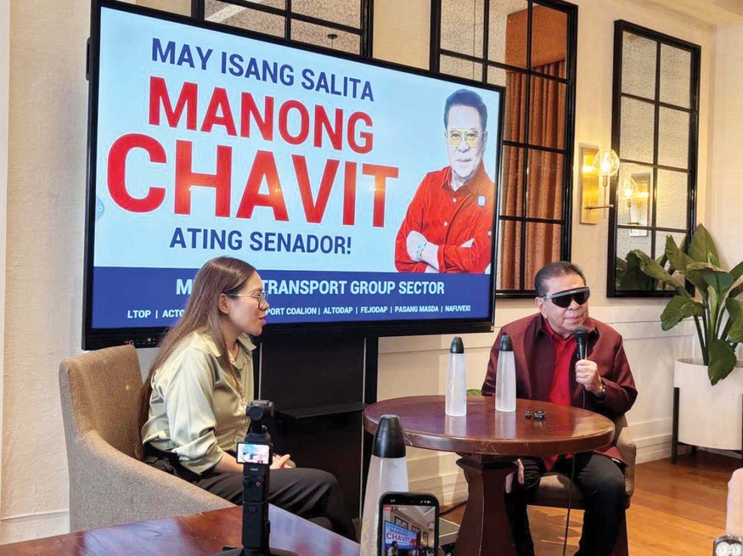 Chavit Singson pushes for ‘universal income’ in Senate bid