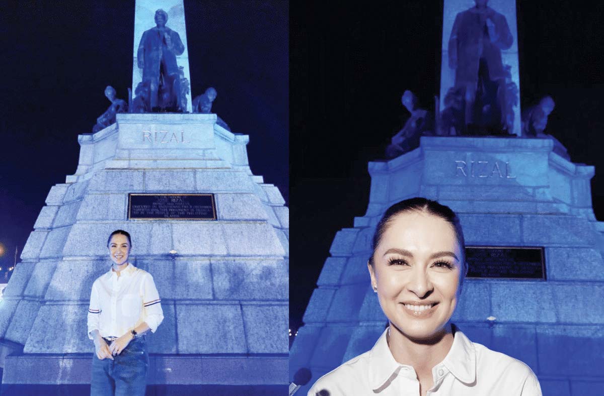 Marian Rivera lights up Rizal Monument for Guinness record attempt