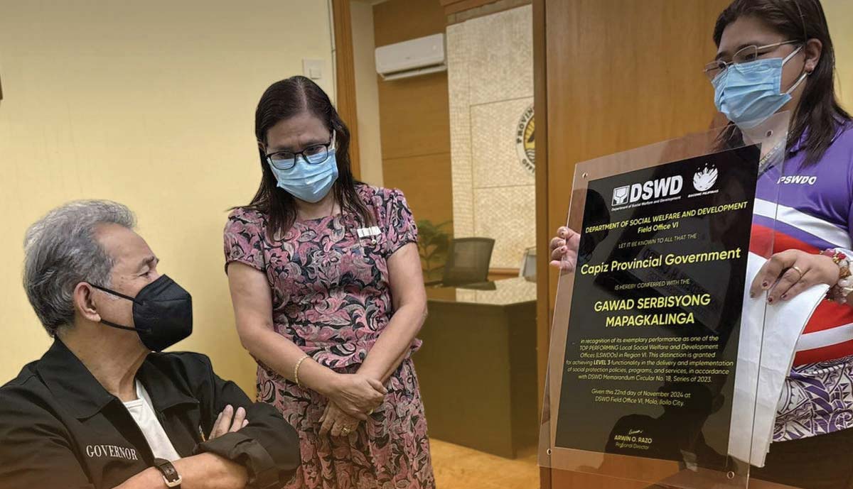 Capiz PSWDO among top performers in WV