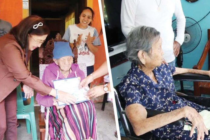 Two Roxas City centenarians receive P100K each