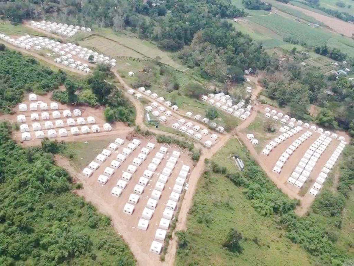 Himamaylan’s ‘tent city’ ready for Kanlaon evacuees