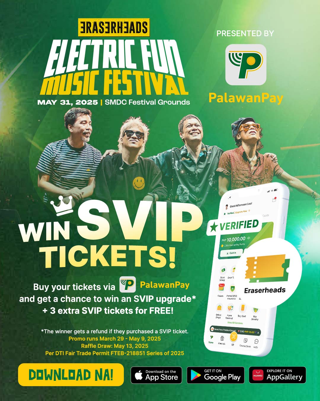 Gusto Mo Bang Sumama? Grab Early-Bird Tickets for Eraserheads' Electric Fun Music Festival ...