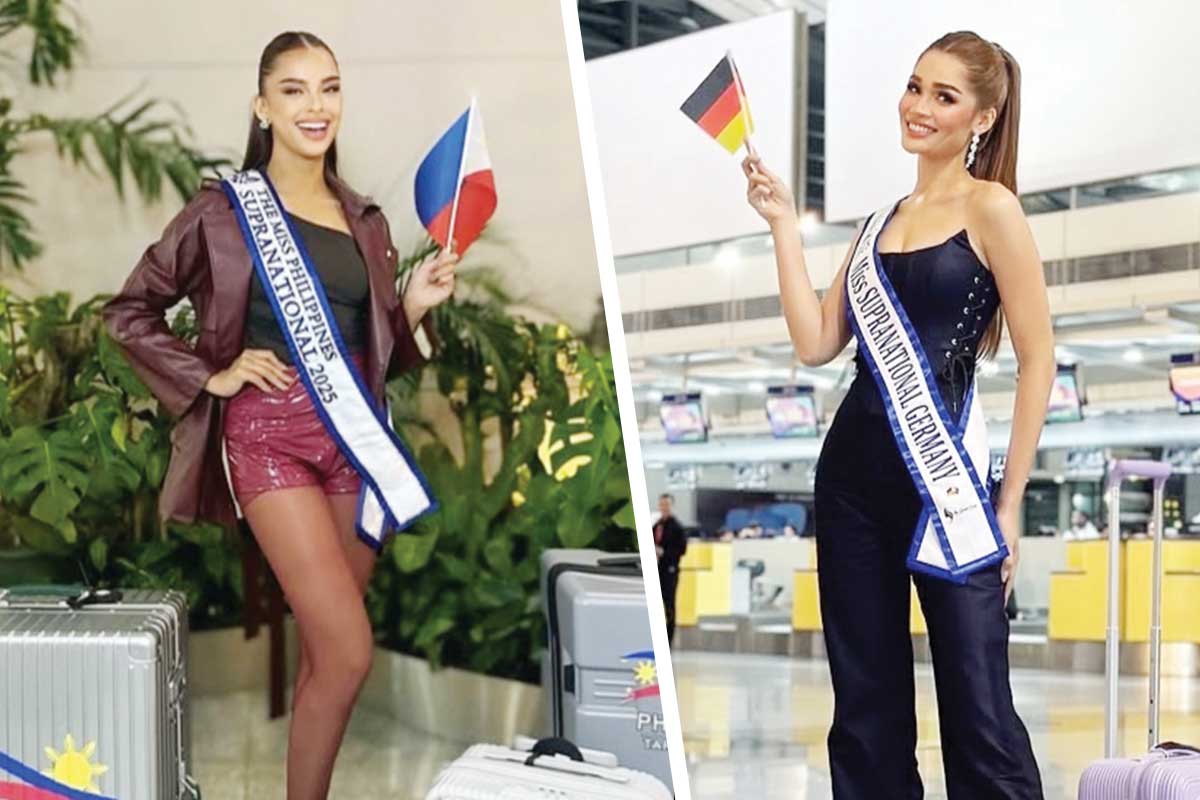 Tarah Valencia, Anna Lakrini en route to Poland for Miss Supranational 2025