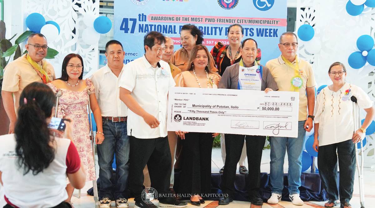 Pototan tops Iloilo’s search for most PWD-friendly LGU