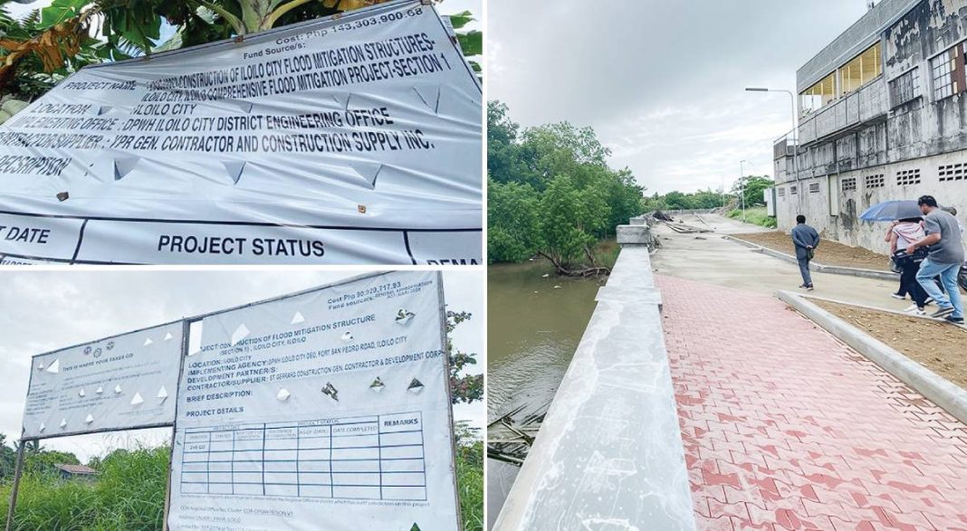 BILLBOARD BLUFF: Iloilo flood control projects flagged for missing details; contractors under ...