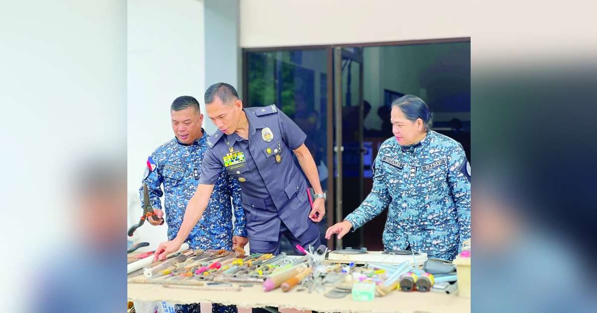 Contraband seized in greyhound operation at NegOcc jail