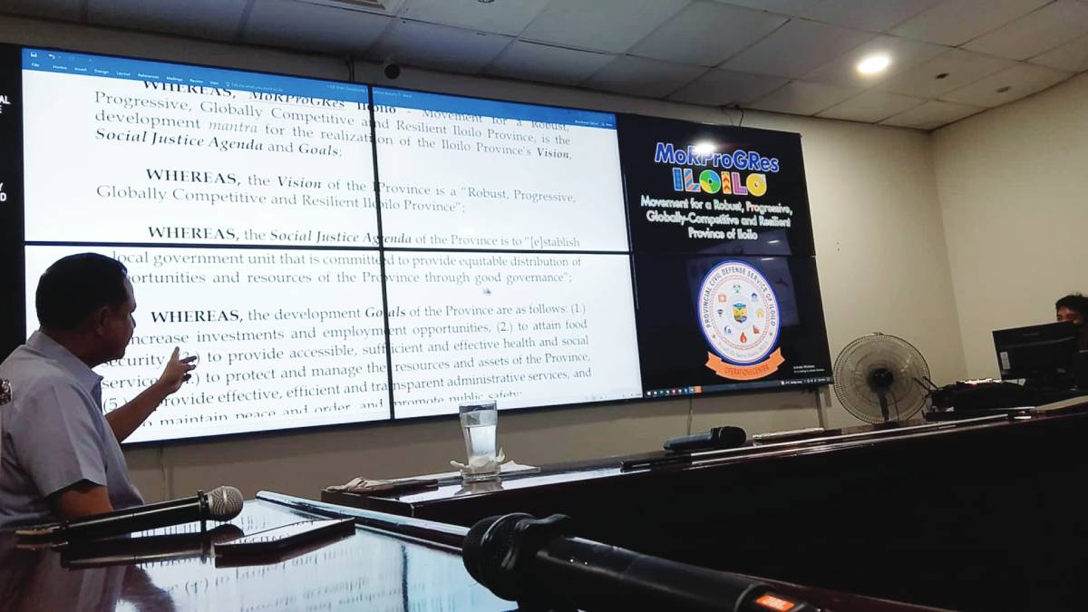 LOCAL DEFENSE: Prov’l EO protects Iloilo from threats, sustain dev’t gains