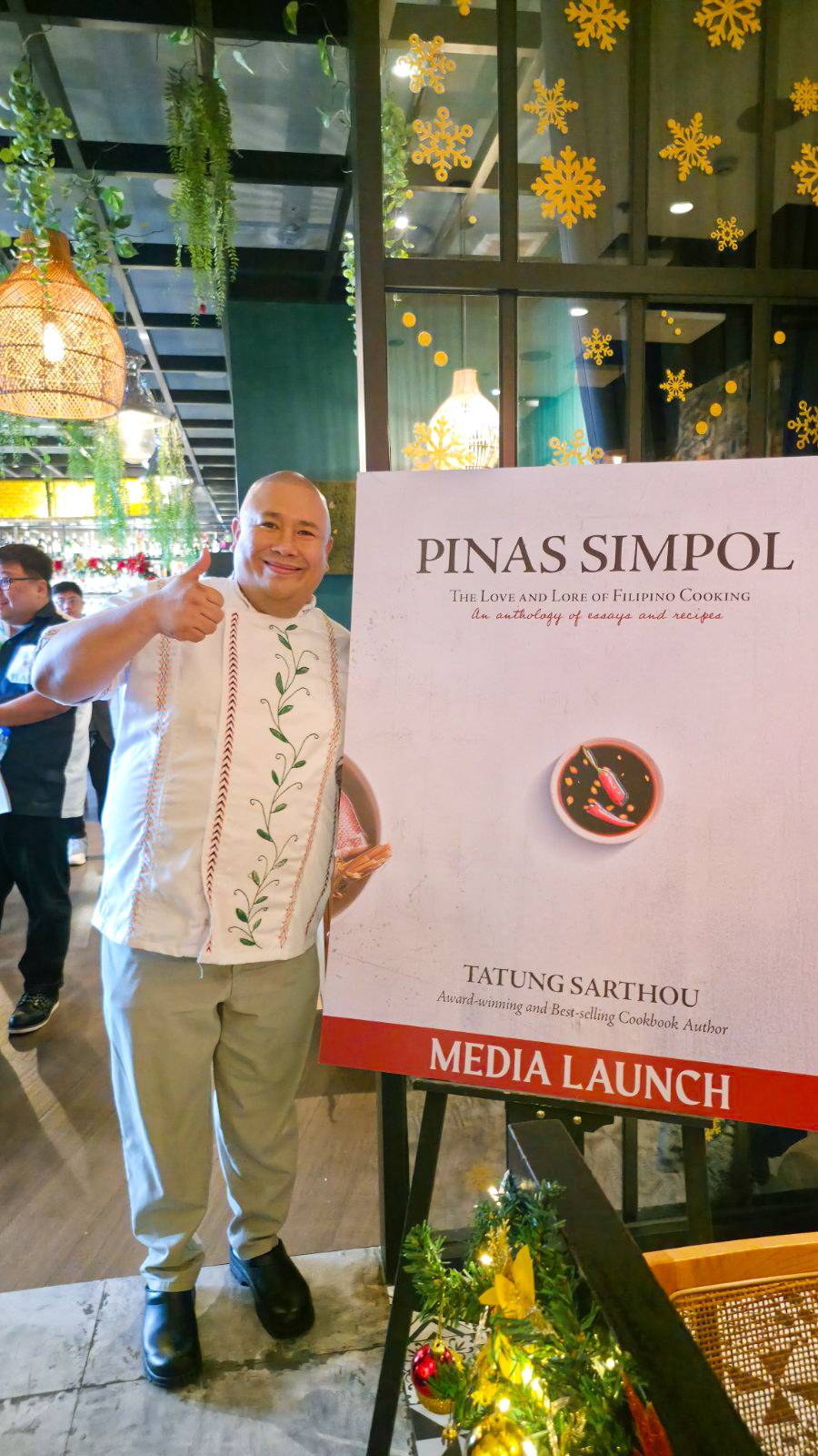 Pinas Simpol: Chef Tatung Sarthou Launches Landmark Book, Redefining ...