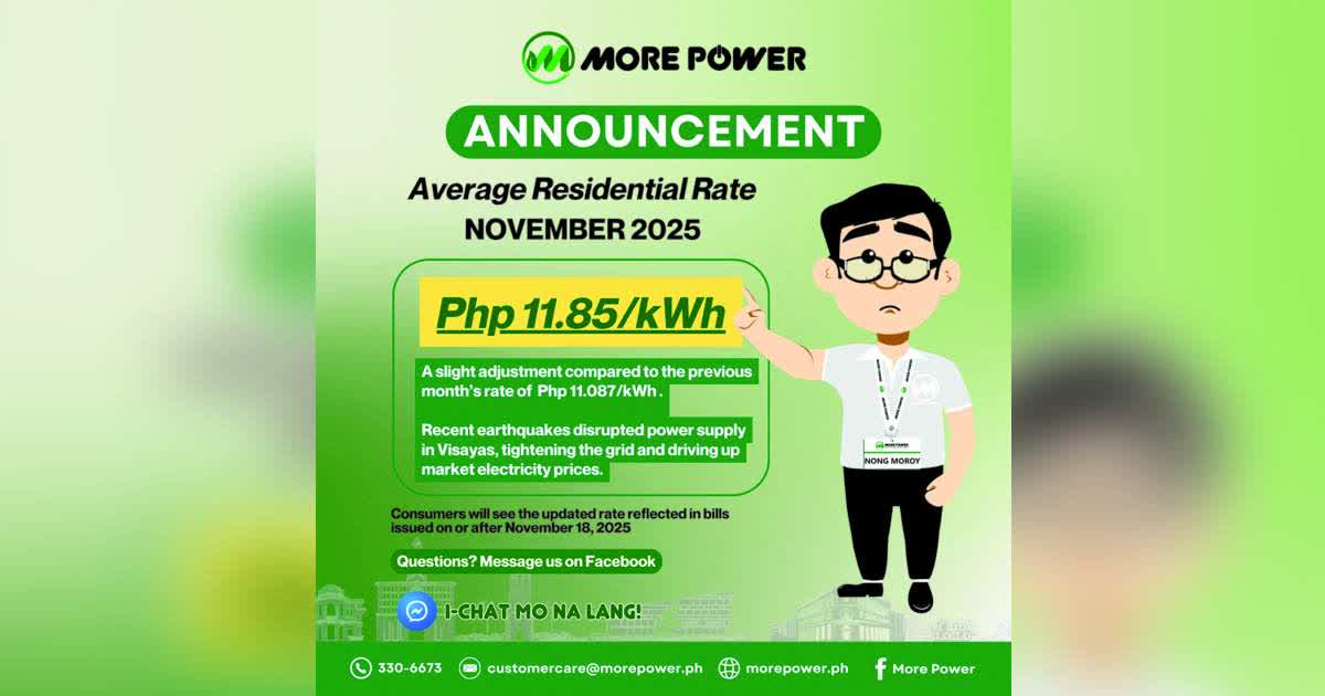Visayas and Mindanao earthquakes increase WESM rates in November