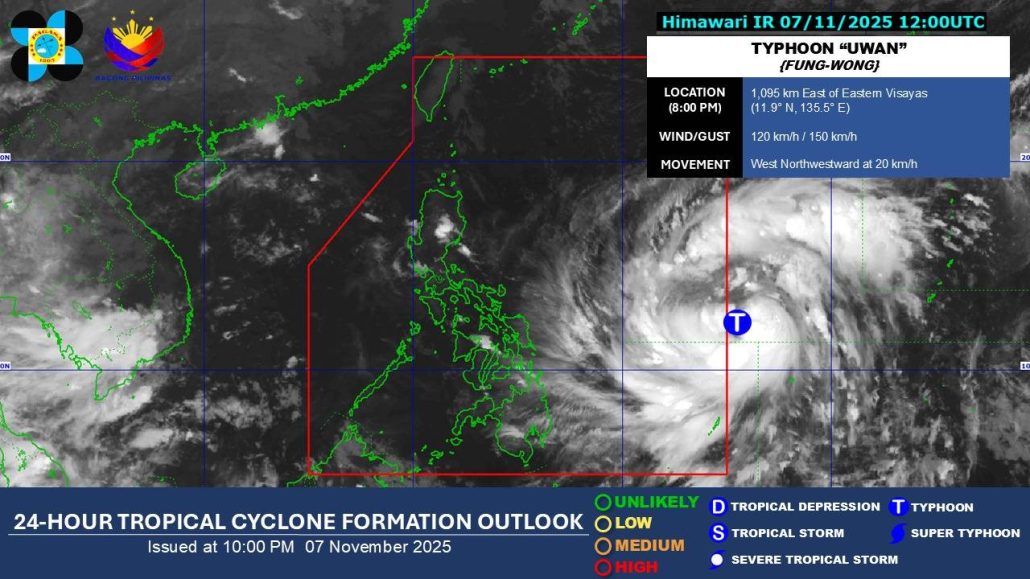 Iloilo City on full alert as Typhoon ‘Uwan’ nears