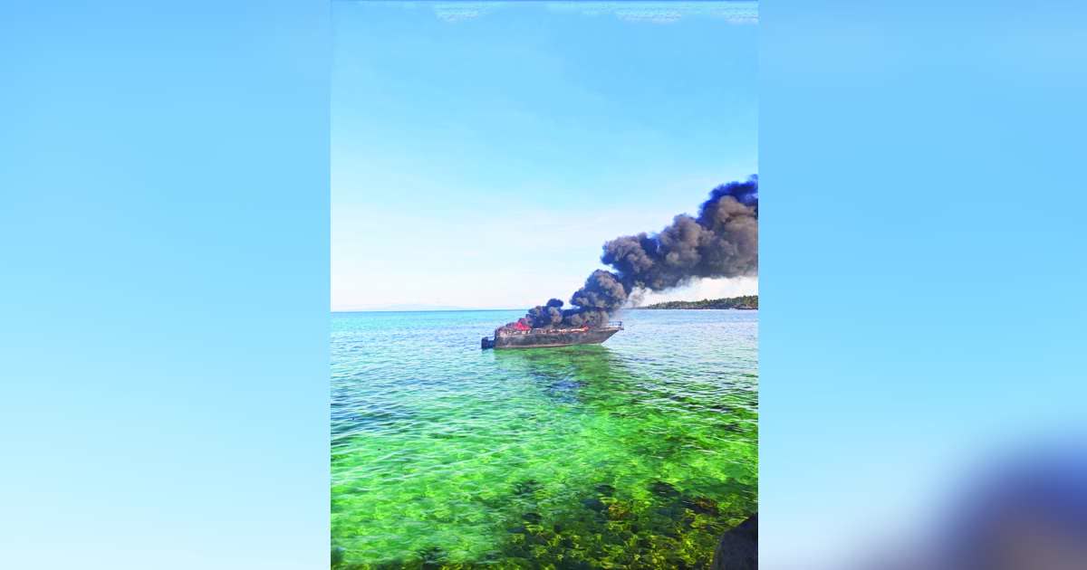 LGU Caluya speedboat catches fire; no casualties reported