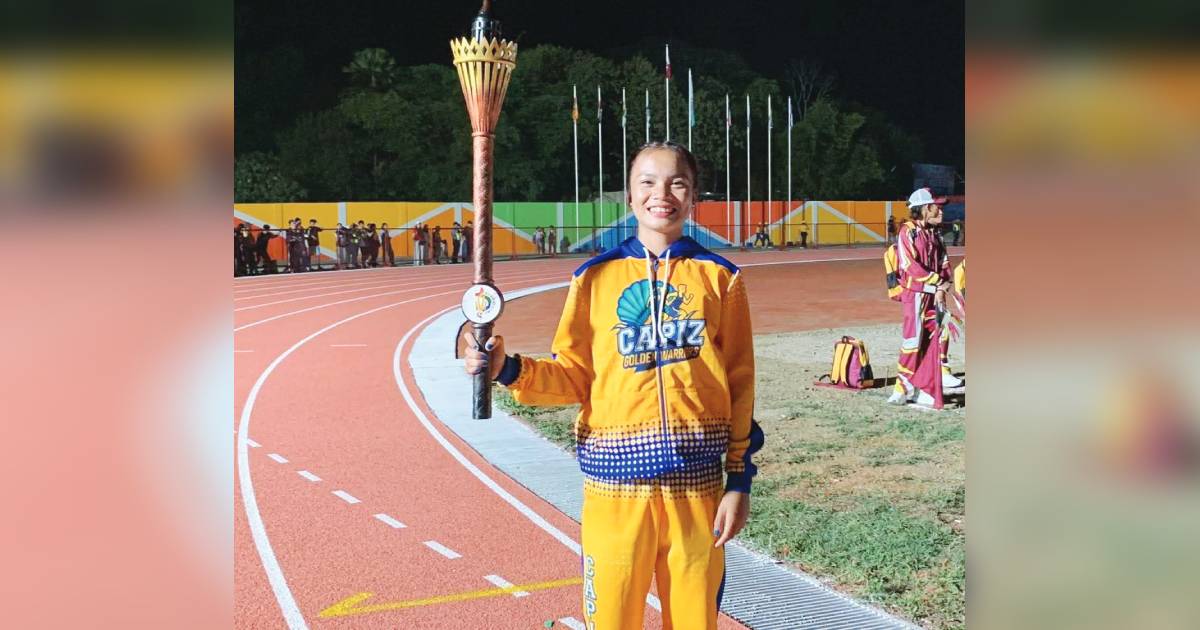 Capiz athlete sets new 100m record in WVRAA Meet