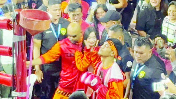 Jillian Ward shows support for Eman Pacquiao's boxing match