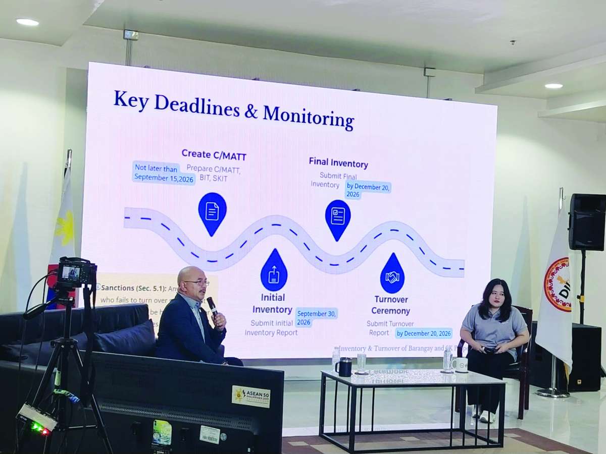 Mandatory barangay asset turnover set ahead of 2026 elections – DILG