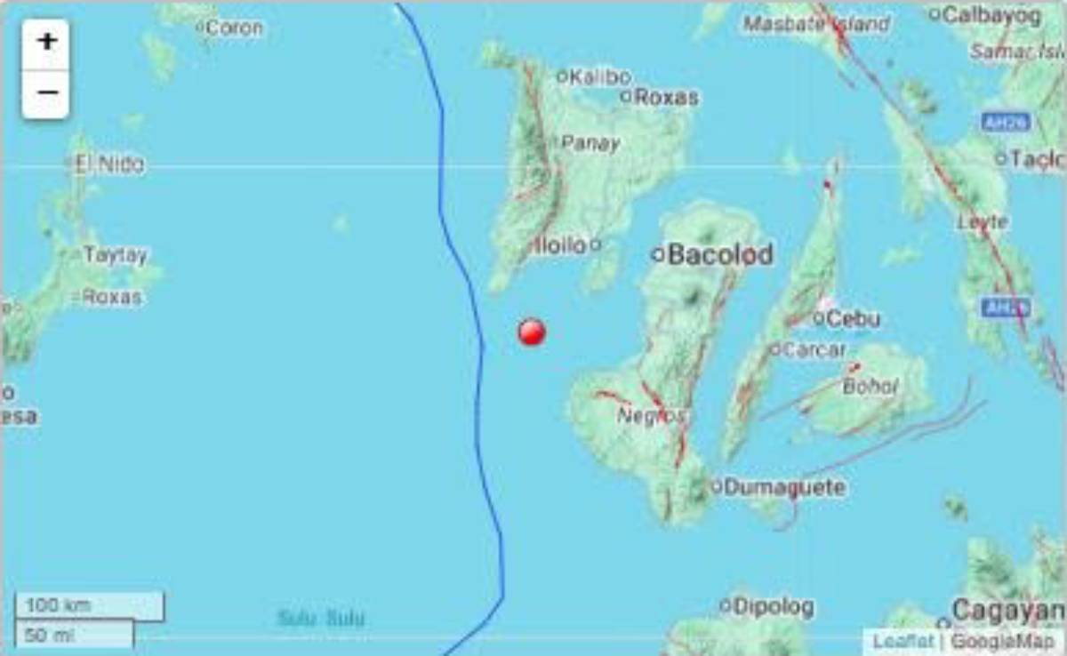 Negros Trench triggers Antique quake swarm